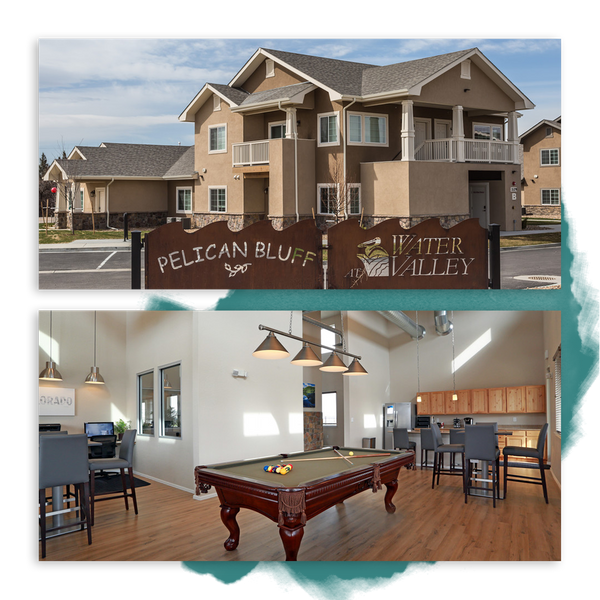 Oxford Two Bedroom Apartment - Windsor Luxury Apartments - Pelican Bluff Apartments